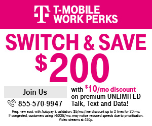 T-Mobile plan discounts from my Better Benefits employee savings.